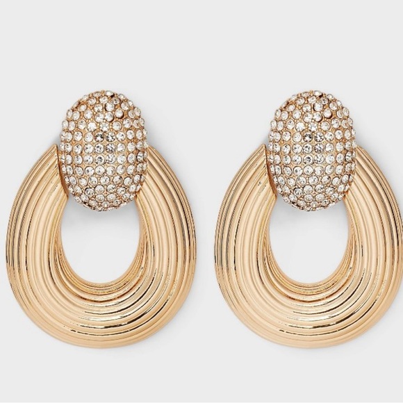 BaubleBar | Jewelry | 26 Baublebar Sugarfix Gold Crystal Door Knocker ...
